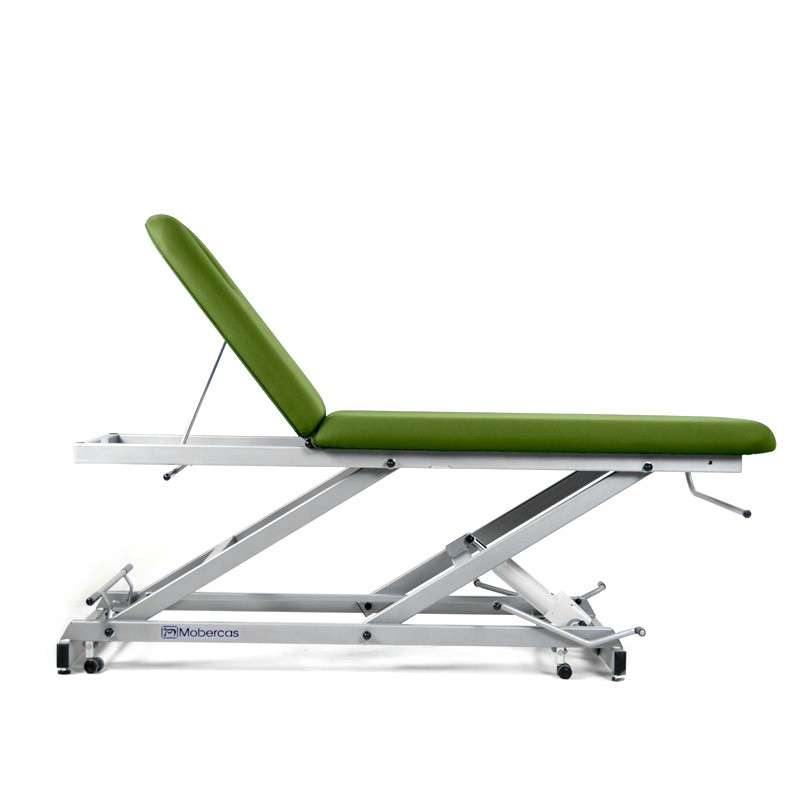 Hydraulic examination stretcher: two bodies with roll holder and face ...
