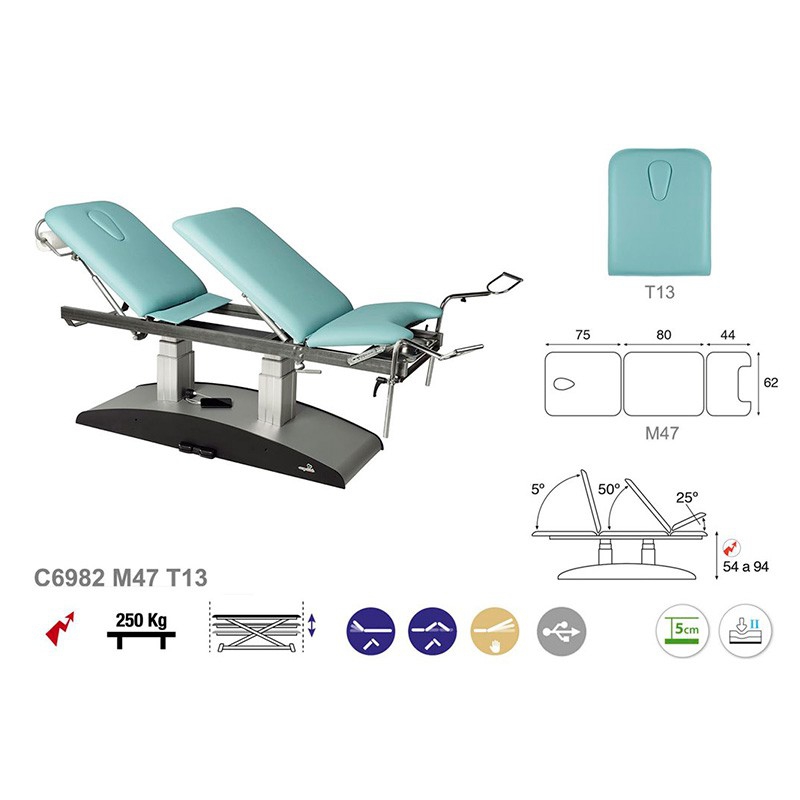Ecopostural Electric Stretcher Specialized In Gynecology And