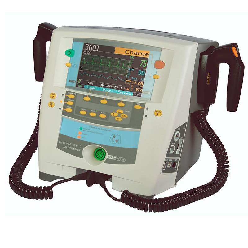 Cardio aid 360 b Biphasic Defibrillator Cutting Edge Technology To cardio-aid-360-b-biphasic-defibrillator-cutting-edge-technology-to