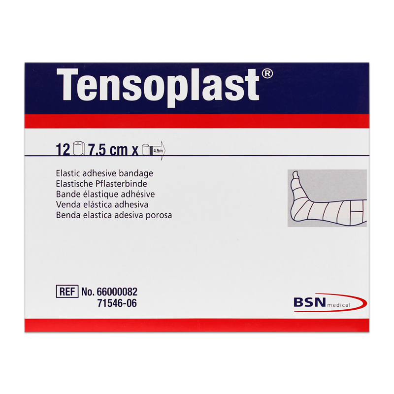 Tensoplast 7.5 cm x 4.5 meters: Elastic adhesive bandage (Box of 12 ...