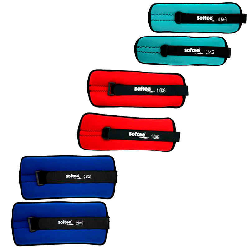 Neoprene weighted wrist anklets (pair) - Available weights of 0.5kg 1kg ...